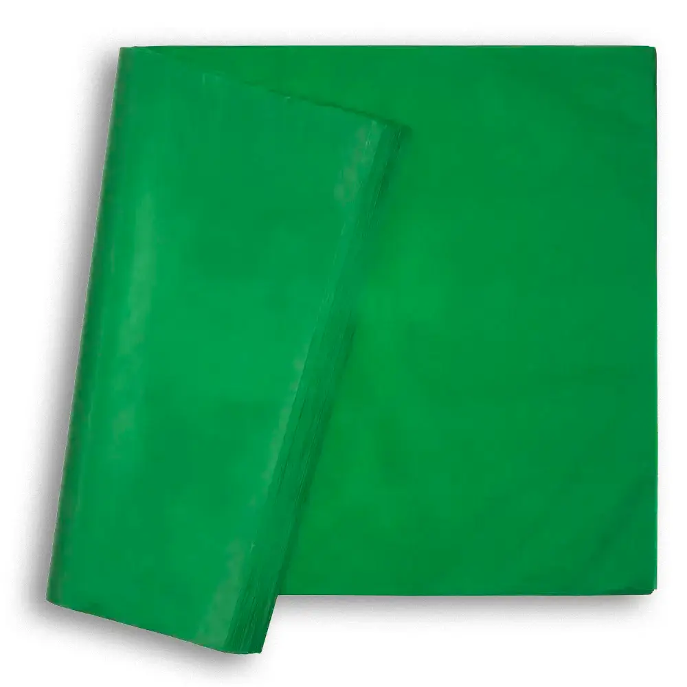 Festive Green Premium Tissue Paper | Acid-free | Carrier Bag Shop