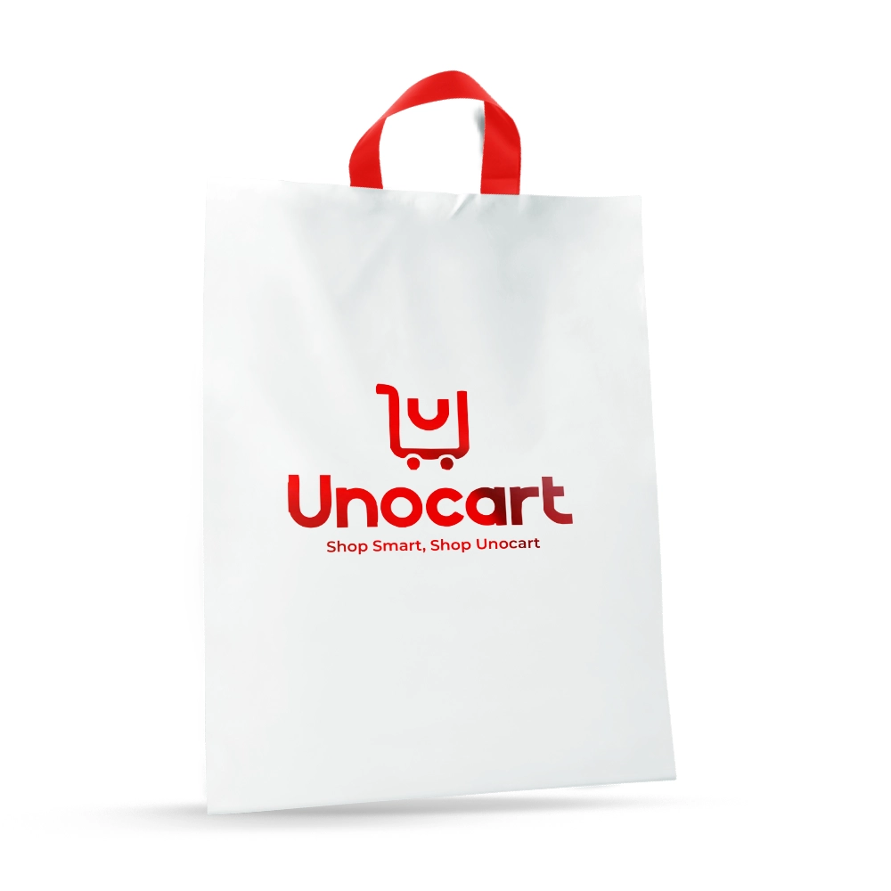 Printed Flexi-loop Plastic Bags | Carrier Bag Shop